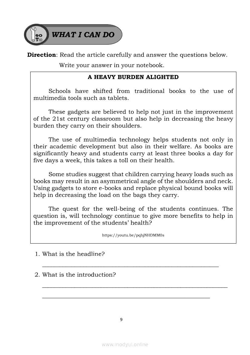 English Quarter 4 Module 4 Identify Features Of Journalistic Writing 