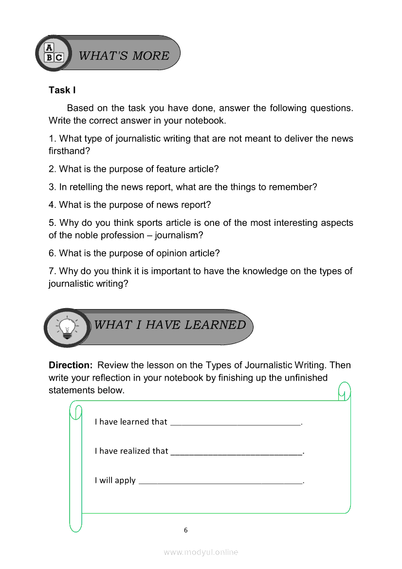 English Quarter 4 Module 5 Distinguishing Among Types Of English Quarter 4 Module 5 Distinguishing Among Types Of