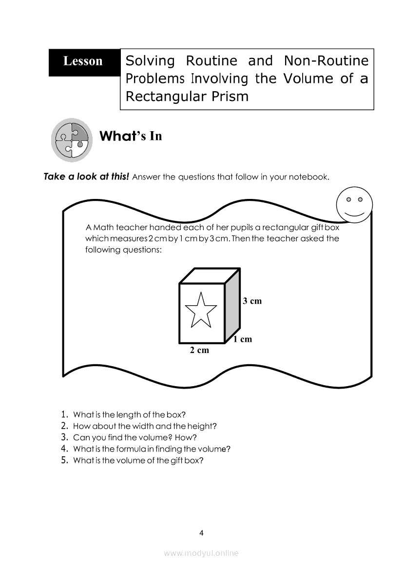 MATHEMATICS Quarter 4 Module 4 Solving Routine And Non Routine